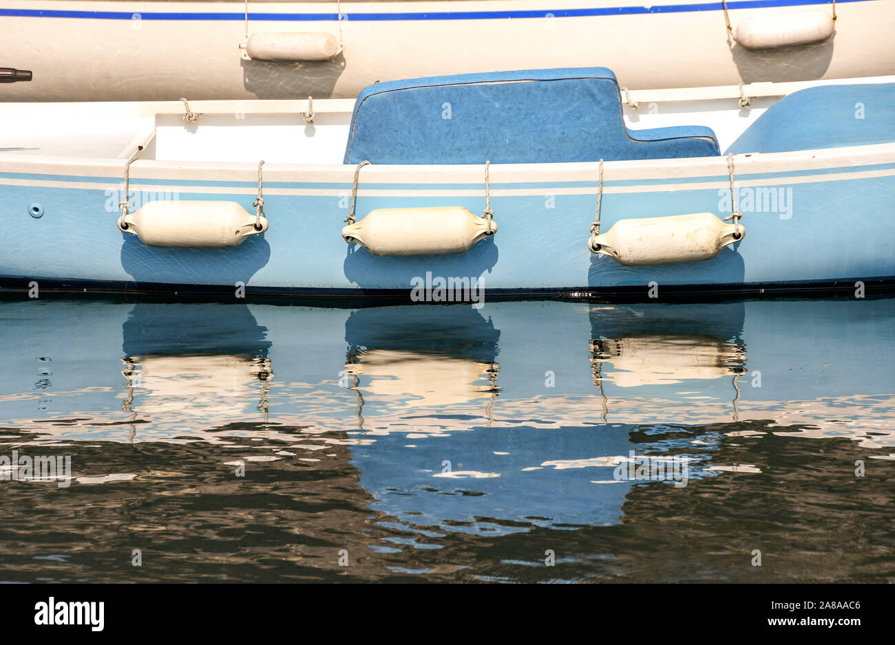 Boat with reflections in the water hi-res stock photography and images ...