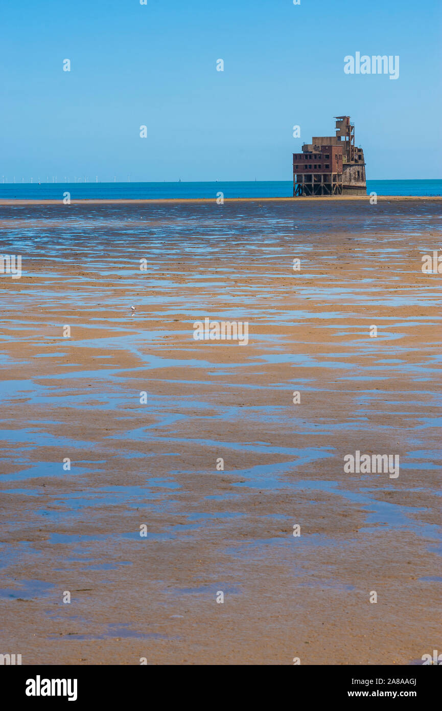 Grain tower in the river Meday Kent. Part of Grain fort which was built ...