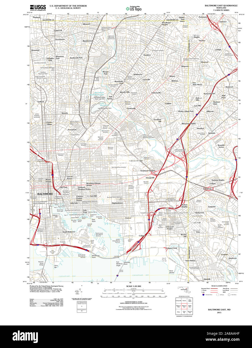 Baltimore map Cut Out Stock Images & Pictures - Alamy