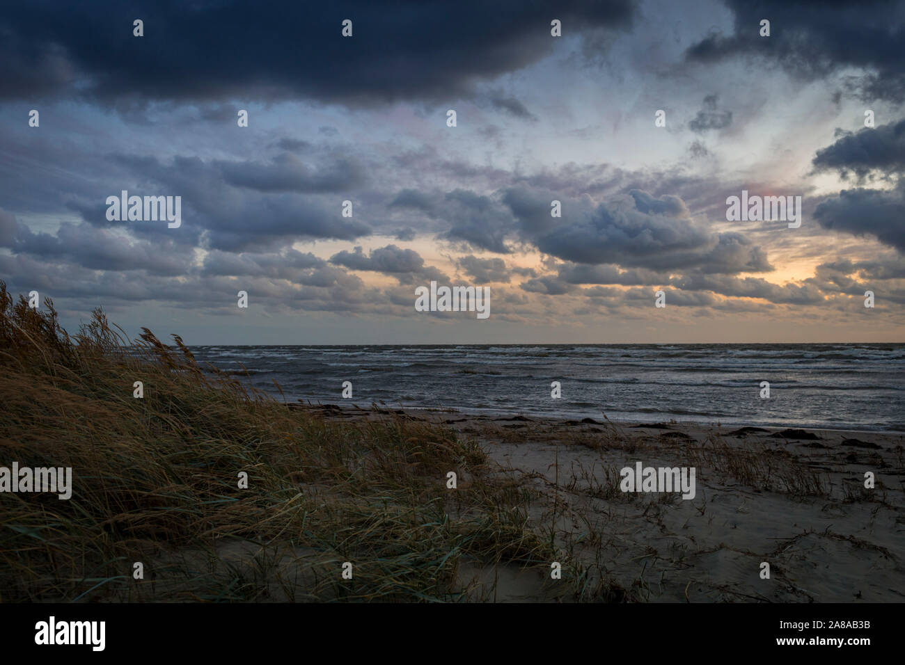 Storm clouds, storm Passing over Sea, dramatic clouds after storm Stock ...