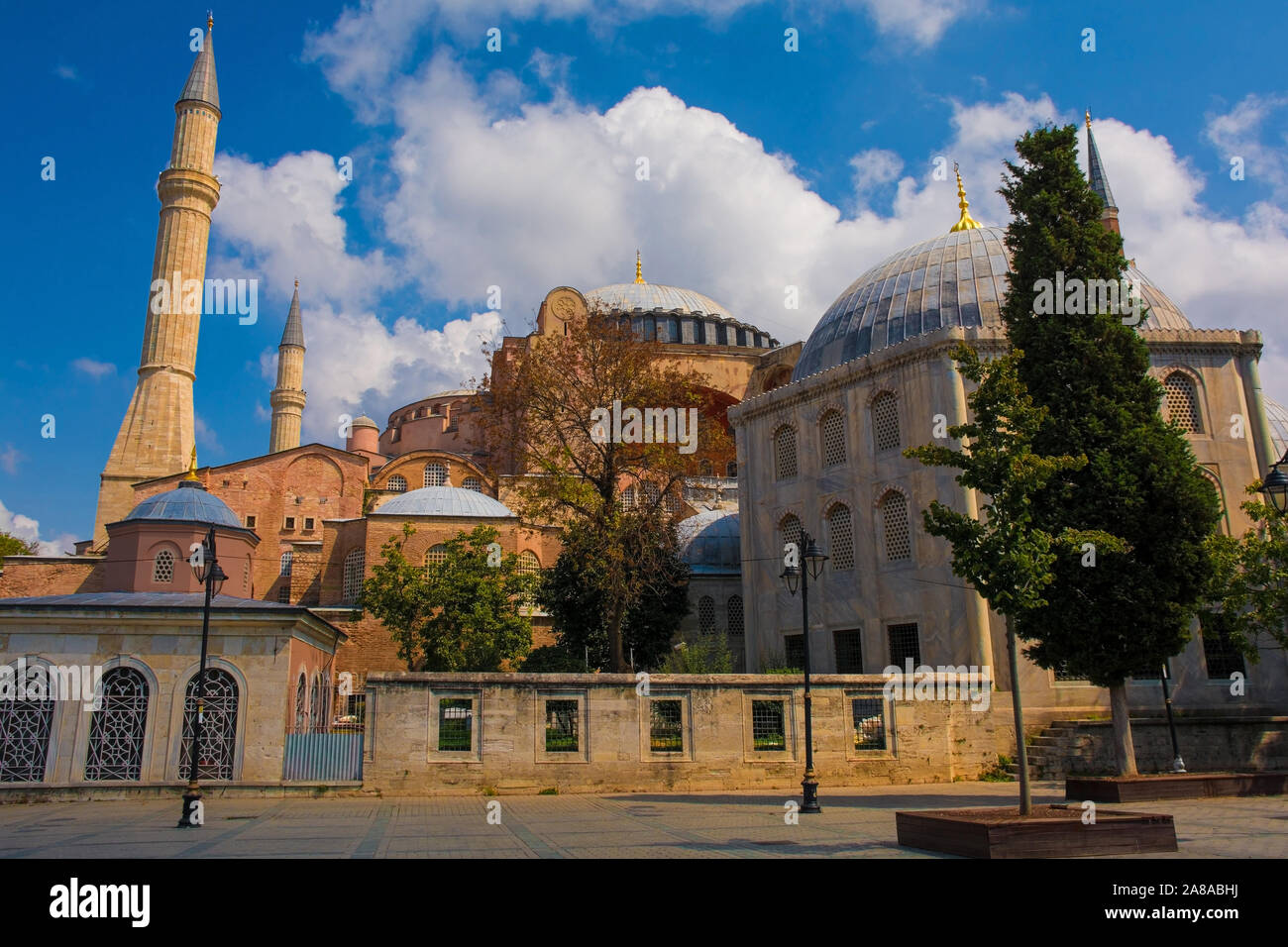 Red brick minaret hagia sophia hi-res stock photography and images - Alamy