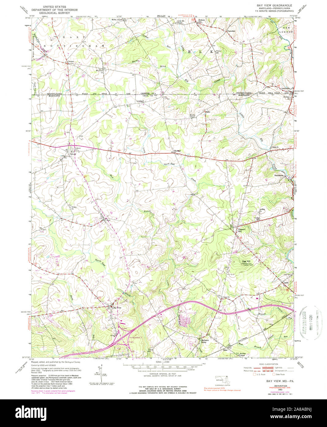 Map of bay view Cut Out Stock Images & Pictures - Alamy