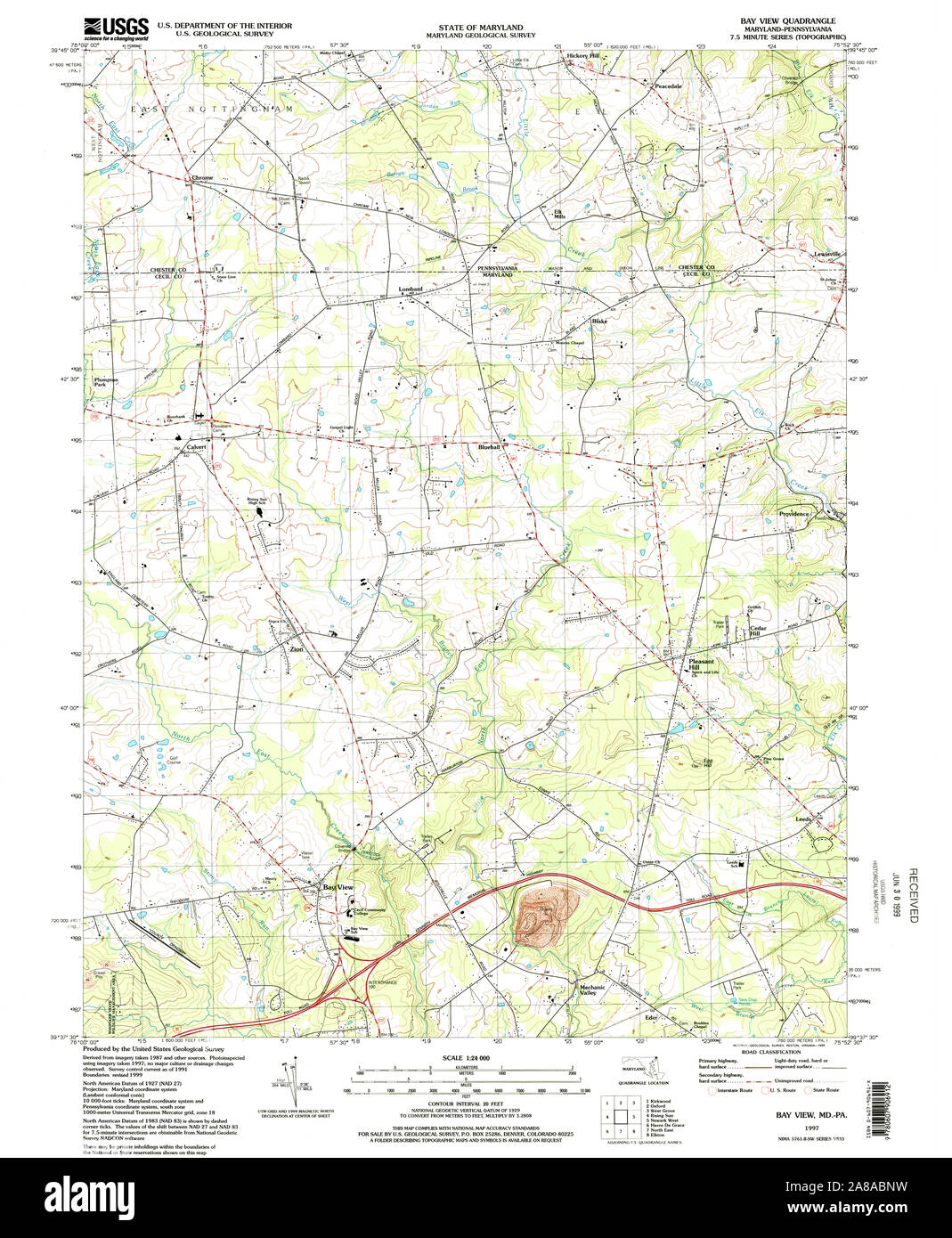 Map of bay view Cut Out Stock Images & Pictures - Alamy