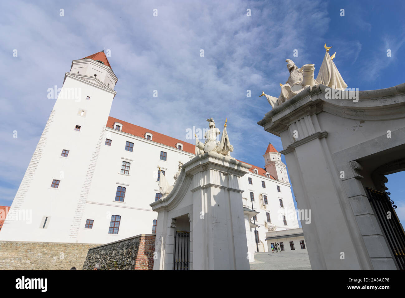 Bratislava (Pressburg): Pressburg Castle, entrance gate in Slovakia ...