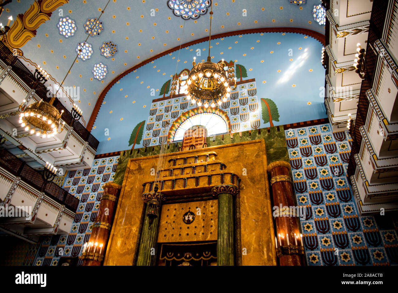 The lovely Kazinczy Synagogue situated in the former Jewish Ghetto in ...