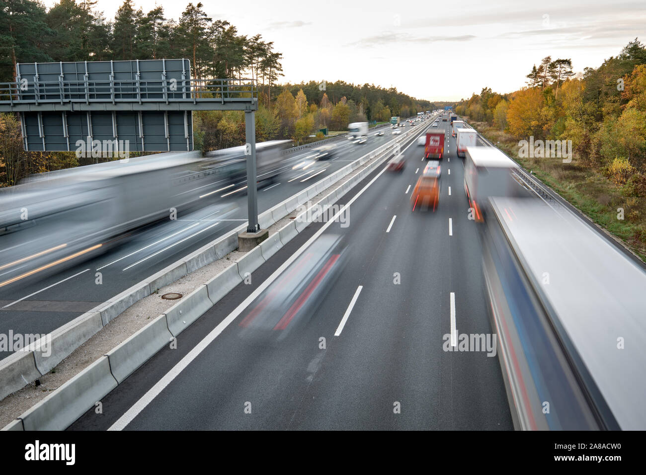 Road, central reservation, germany hi-res stock photography and images ...