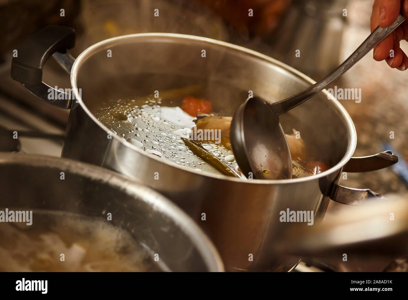 Hot stock pot Stock Photo - Alamy