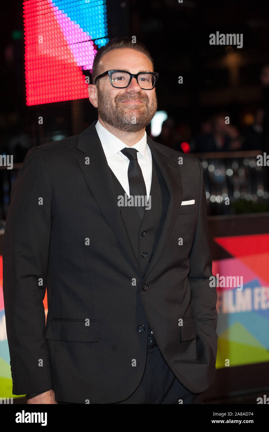 Seen arriving for Bad Education, Premiere at London Film Festival ...
