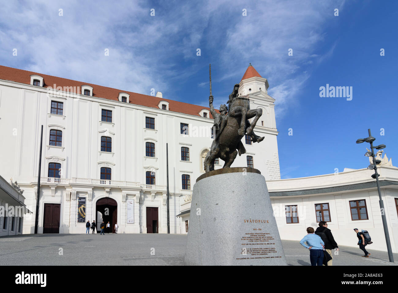 Bratislava (Pressburg): Pressburg Castle, main front in Slovakia Stock ...