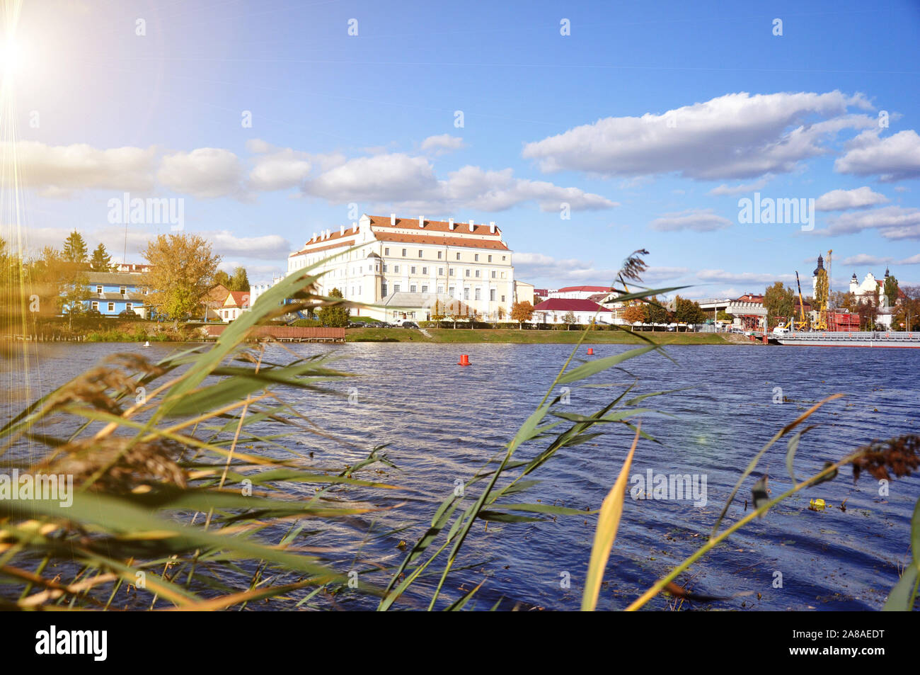 Views of the city of Pinsk, Republic of Belarus. The Jesuit College ...
