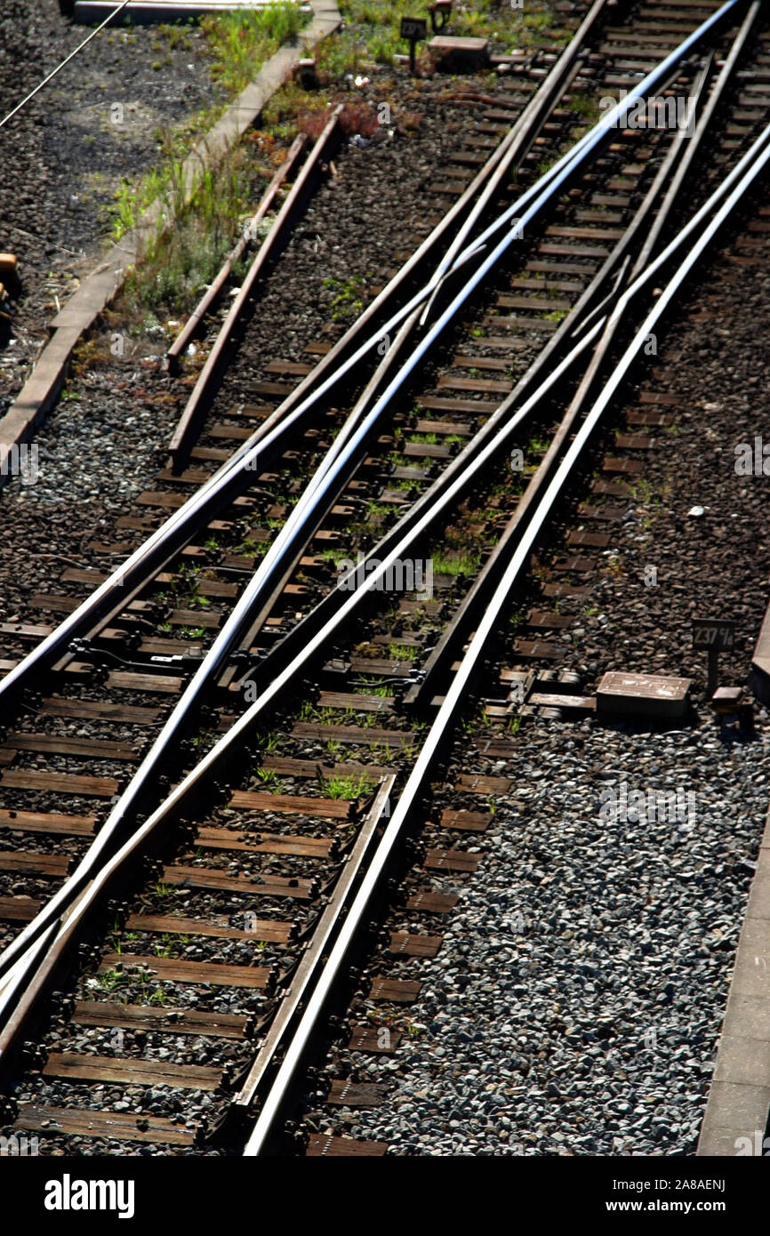 Eisenbahnweiche hi-res stock photography and images - Alamy