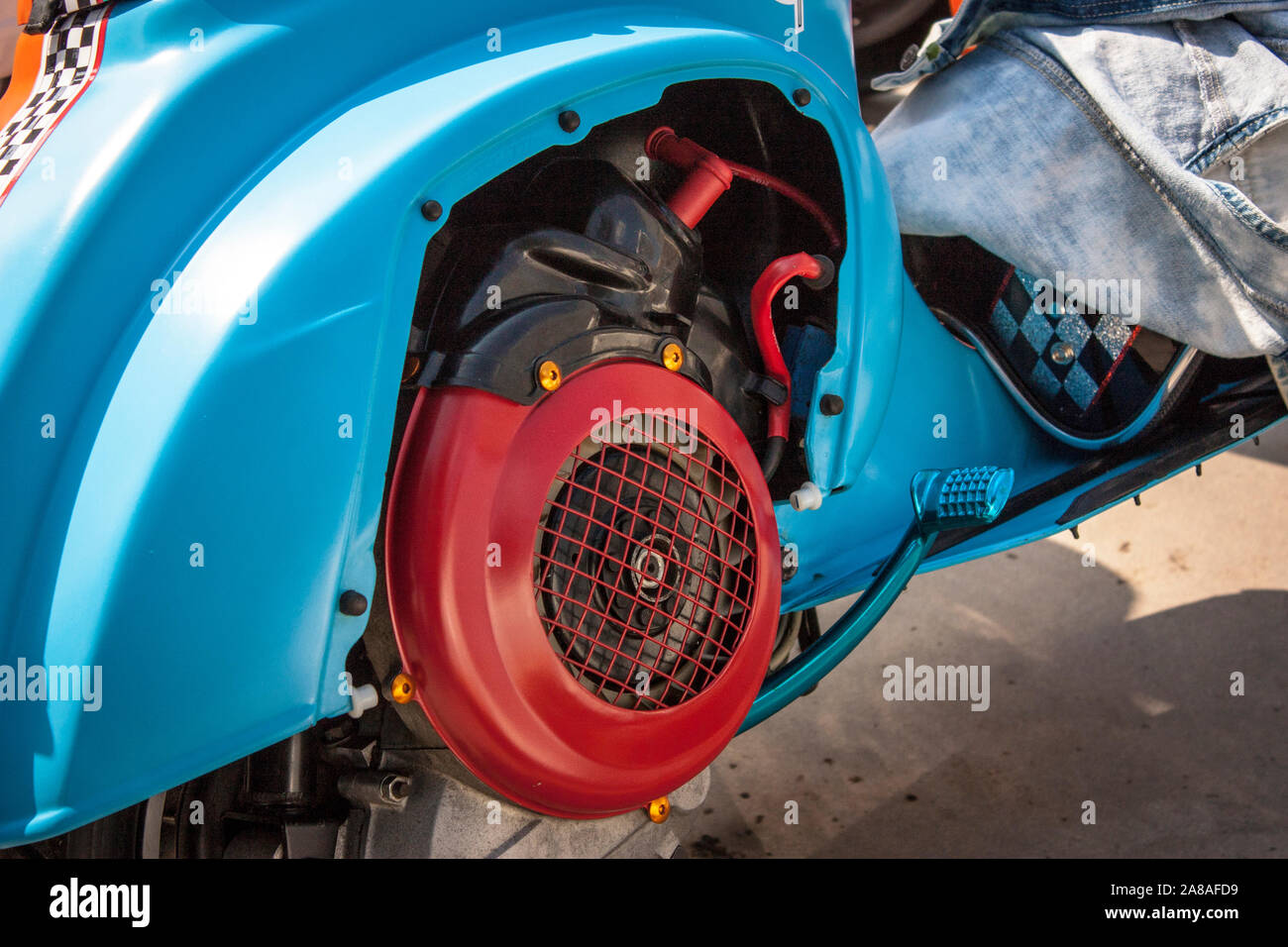 Customized vespa scooter hi-res stock photography and images - Alamy