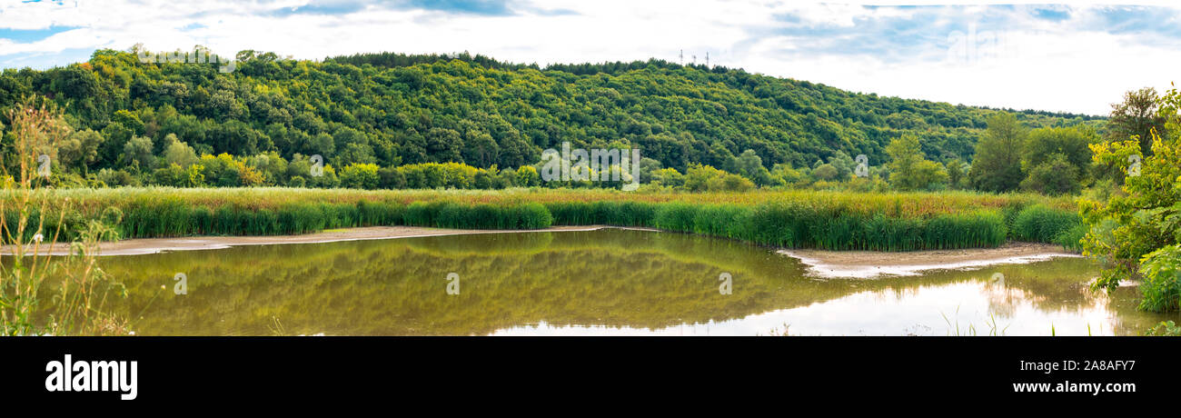 Through the green canyon. Rusenski Lom national park, Malki Lom river ...