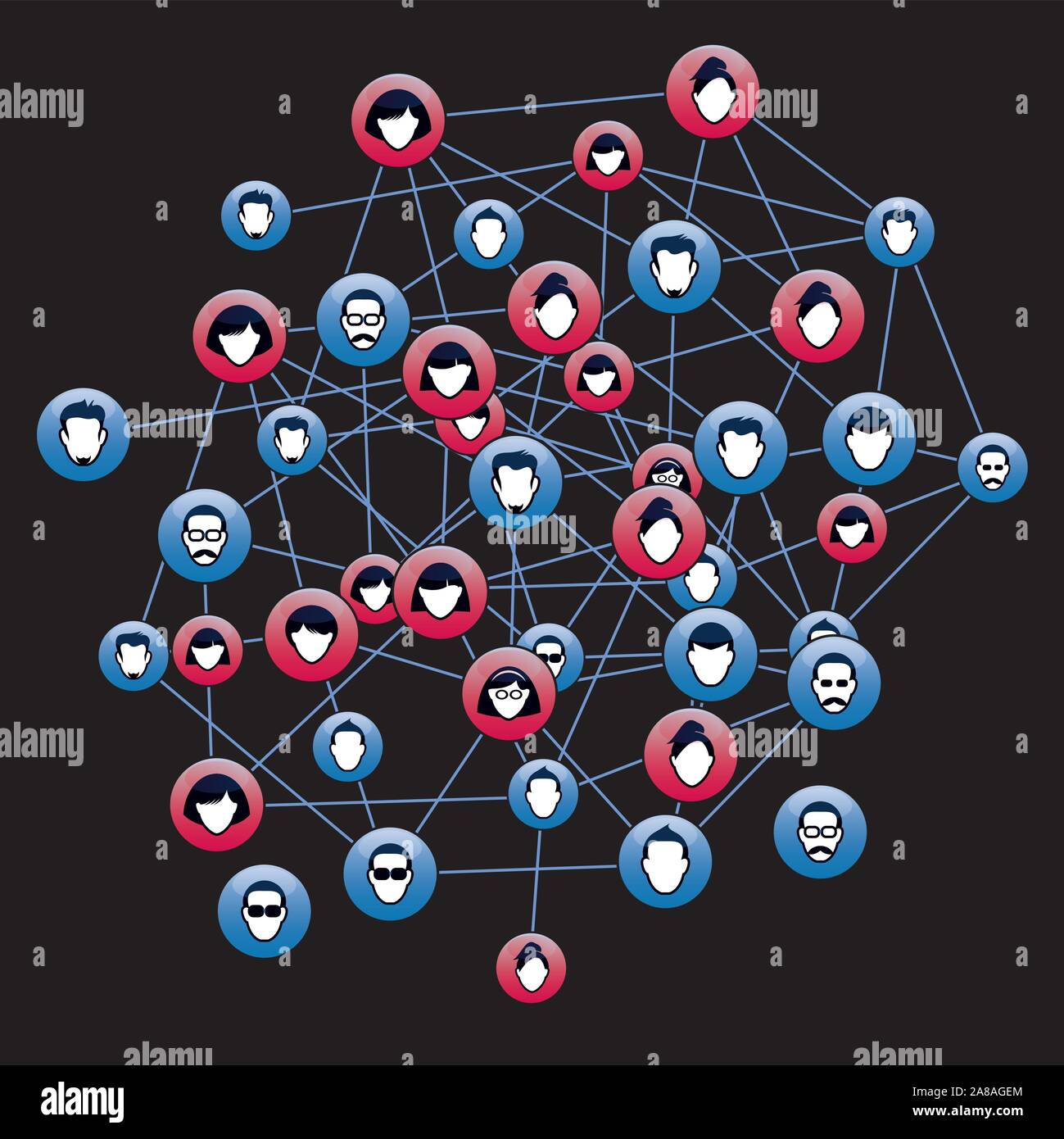 Interpersonal network Stock Vector Images - Alamy