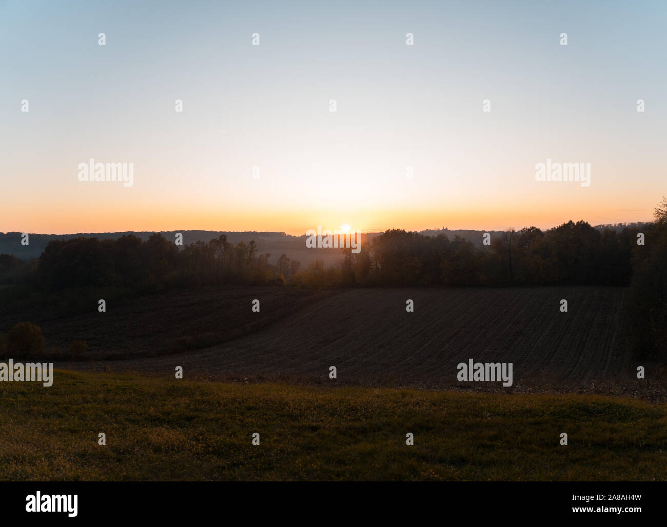 Autumn sunset landscape hi-res stock photography and images - Alamy