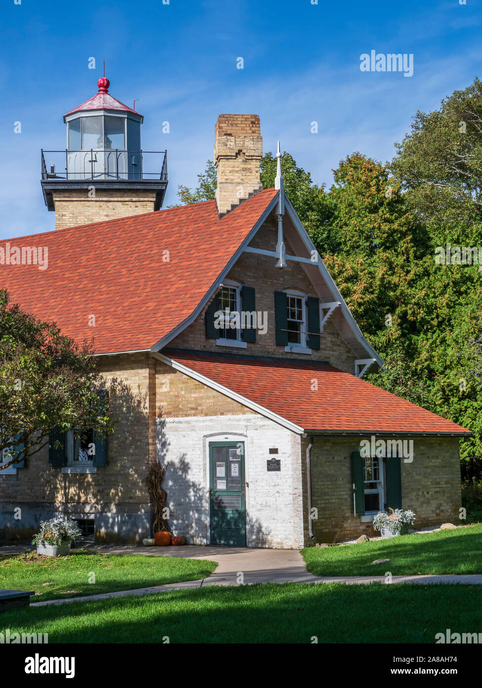 Eagle Bluff Lighthouse, Peninsula State Park, Fish Creek, Wisconsin ...