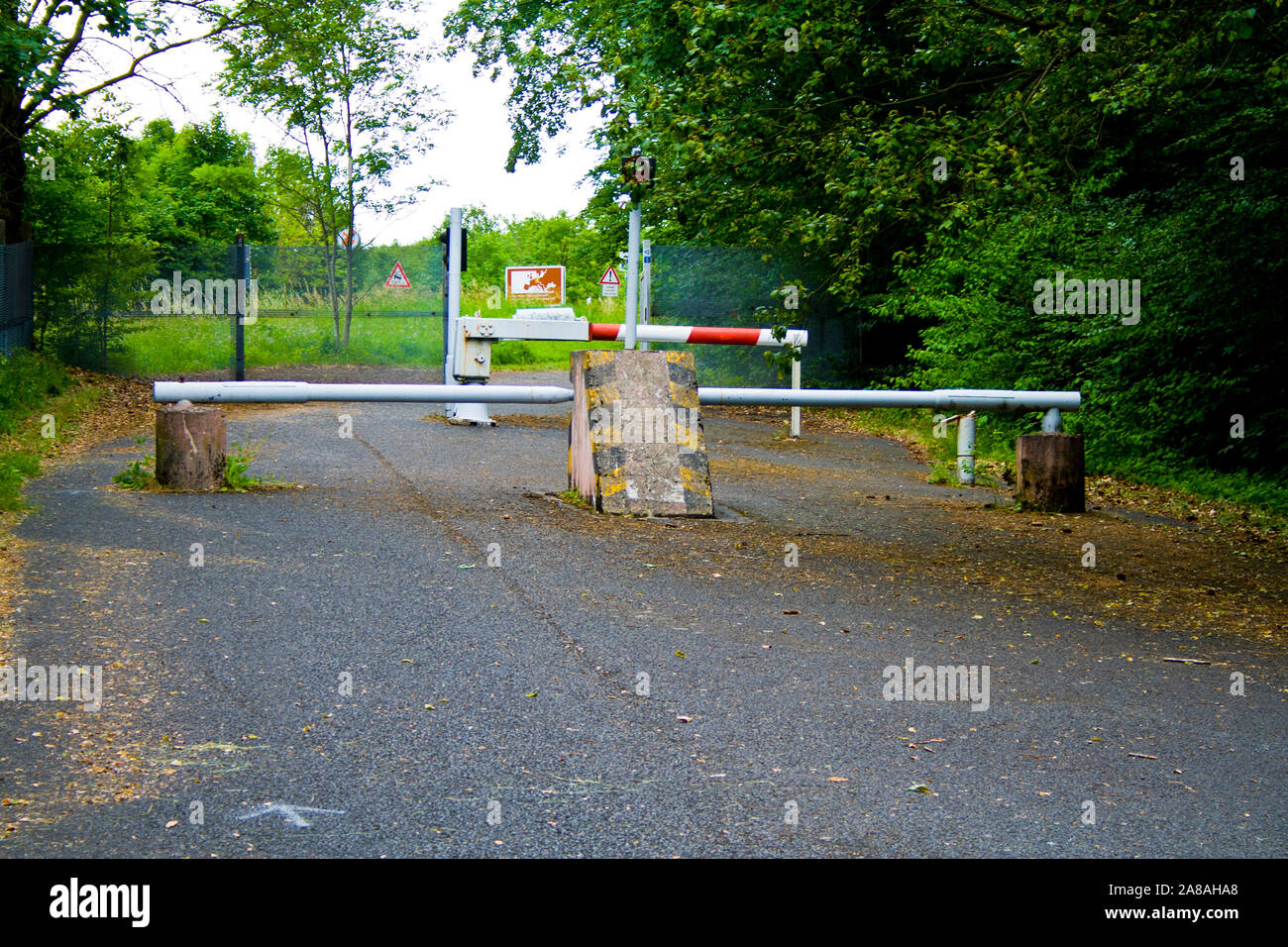 Border station of the former inner German borders between GDR and ...