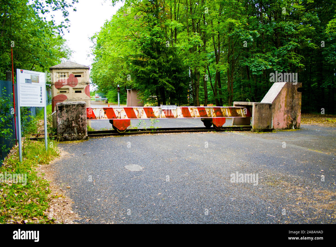 Border station of the former inner German borders between GDR and ...
