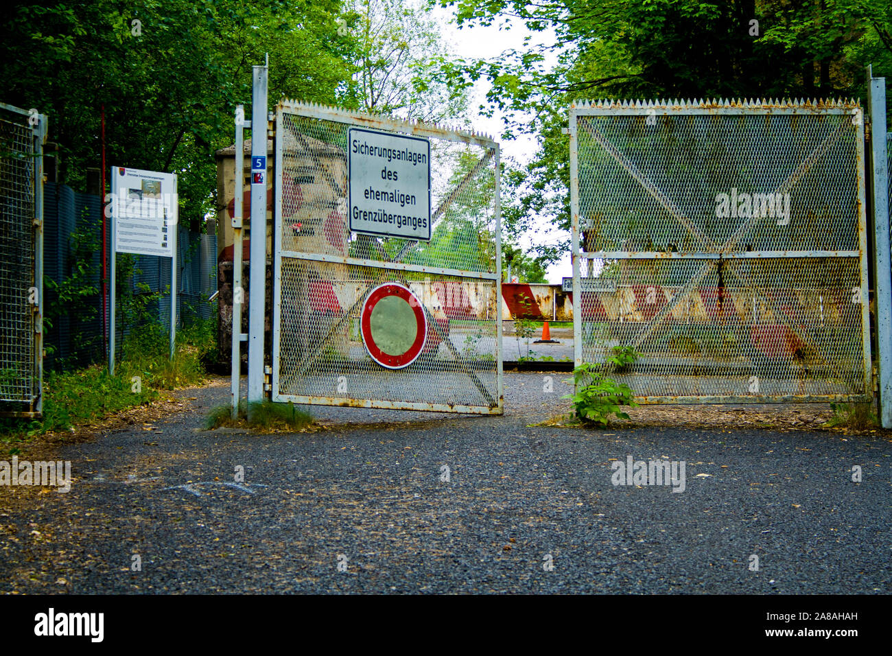 Border station of the former inner German borders between GDR and ...