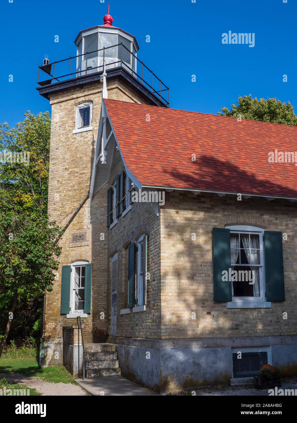 Eagle Bluff Lighthouse, Peninsula State Park, Fish Creek, Wisconsin ...