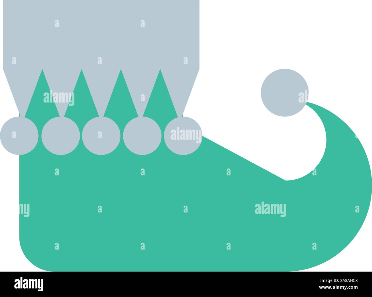 christmas elf shoe boot icon Stock Vector Image & Art - Alamy