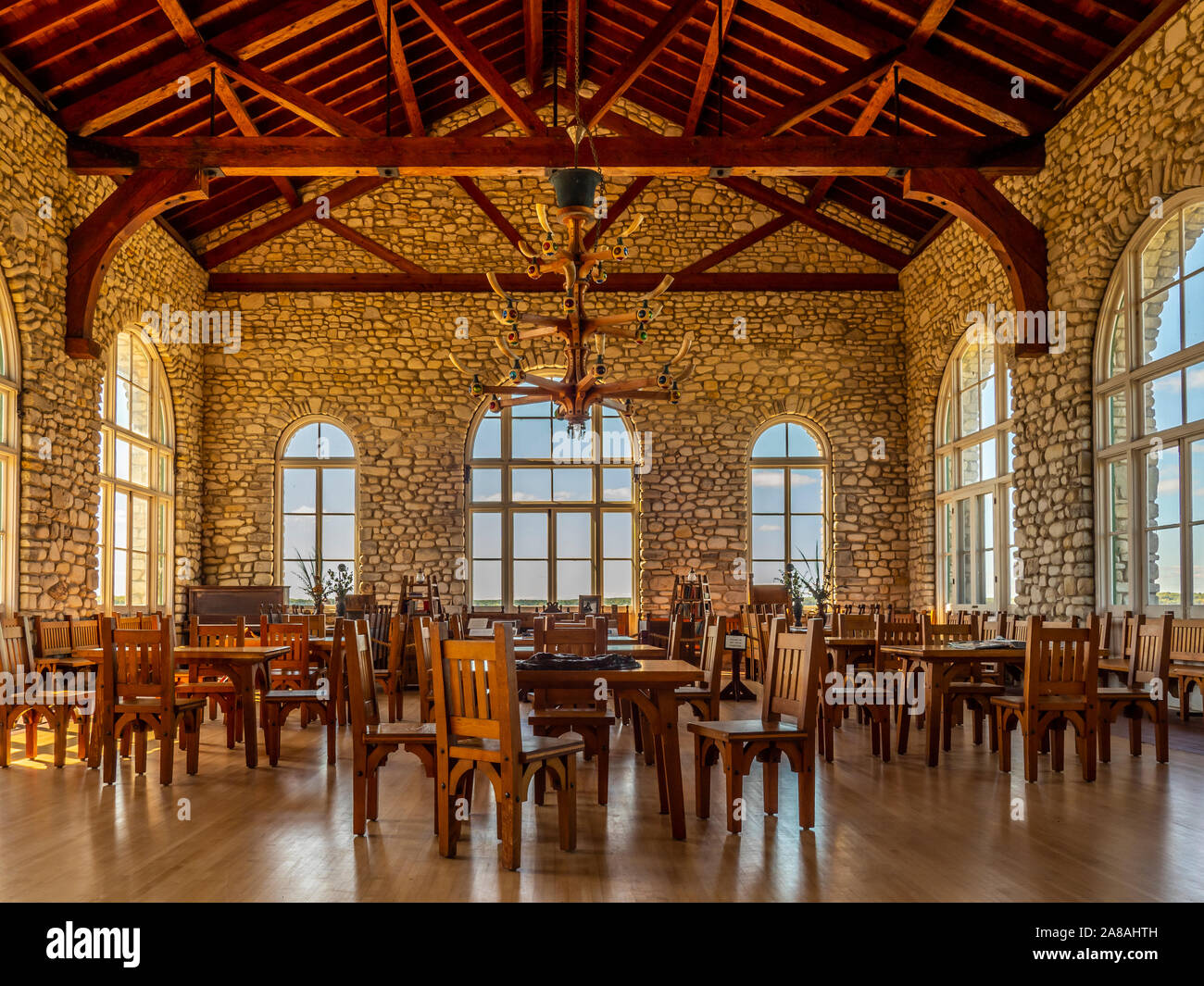 Inside the boathouse, Thordarson Retreat, Rock Island State Park, Door ...