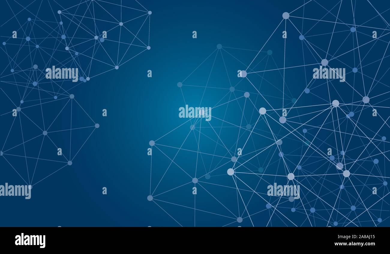 Digital abstract background. Blockchain structure. Vector Illustration ...