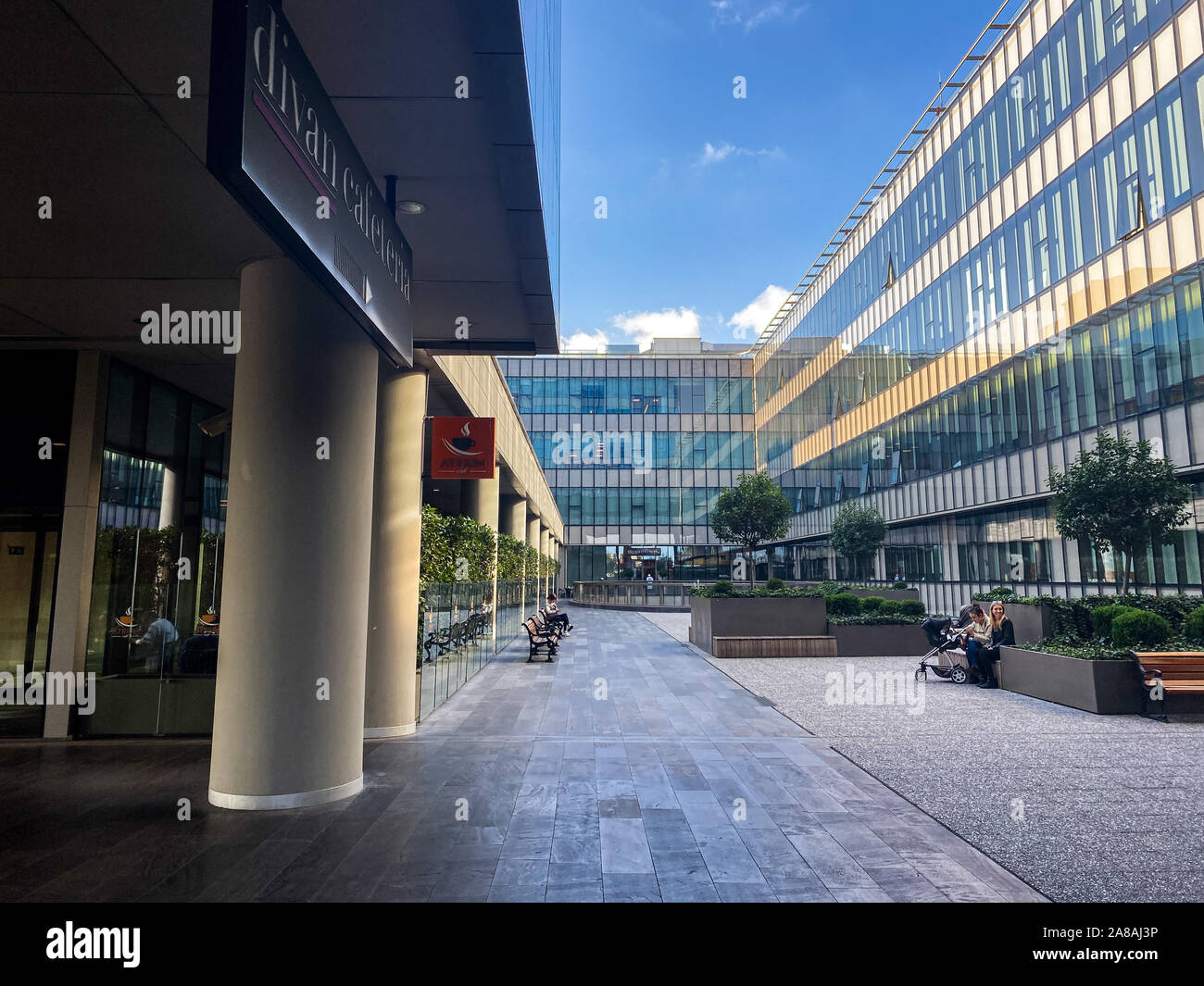 October 24, 2019. Turkey. Istanbul. University Hospital Koch. Facade ...