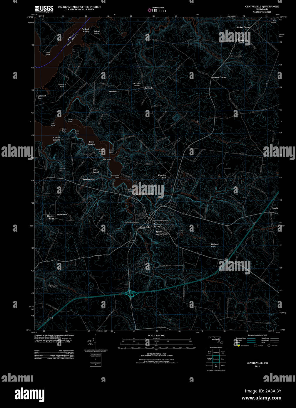 Map of centreville hi-res stock photography and images - Alamy