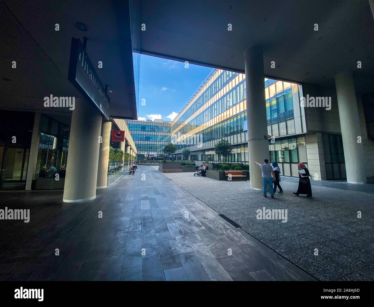October 24, 2019. Turkey. Istanbul. University Hospital Koch. Facade ...