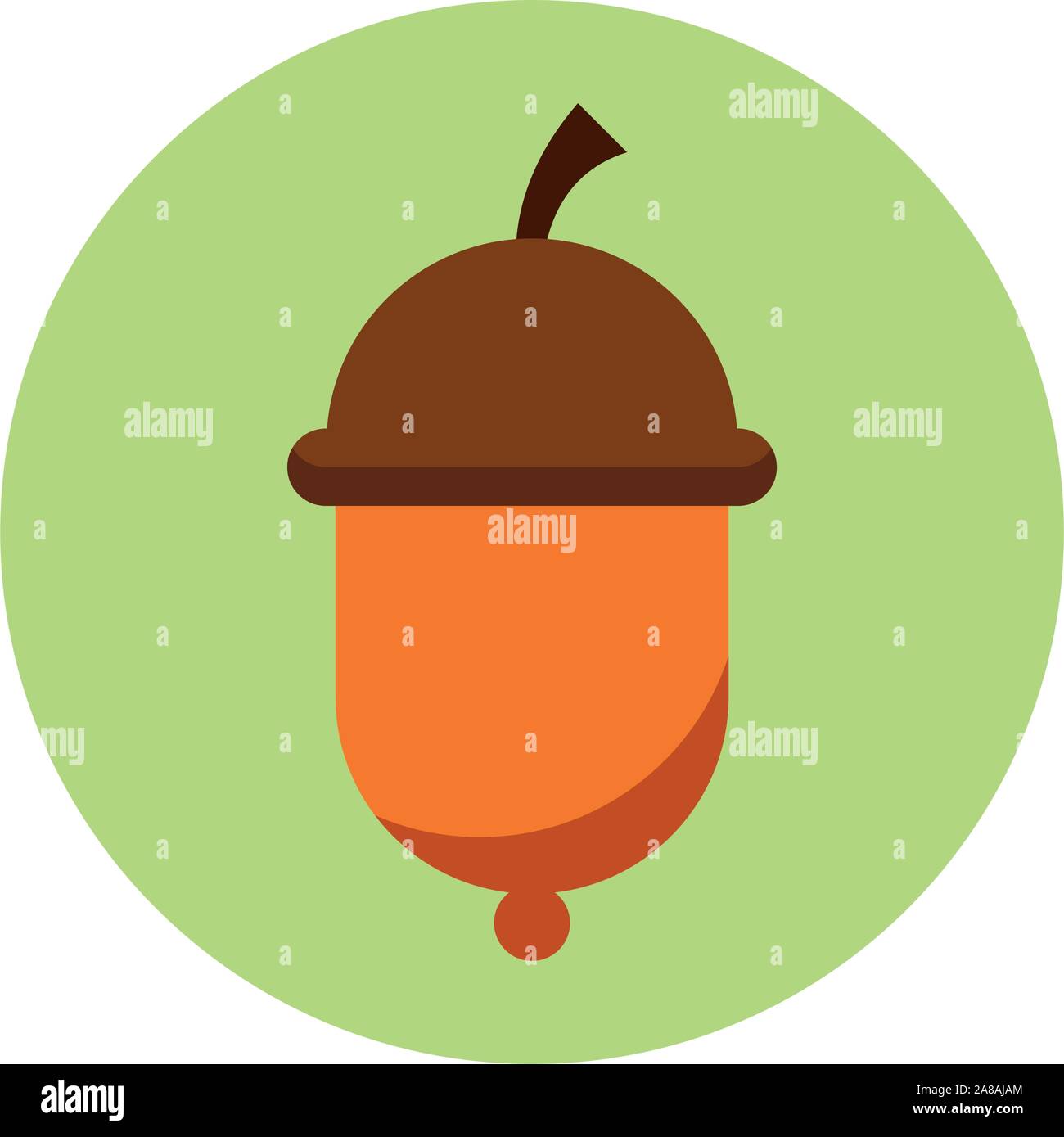 seed acorn autumn nature icon Stock Vector Image & Art - Alamy
