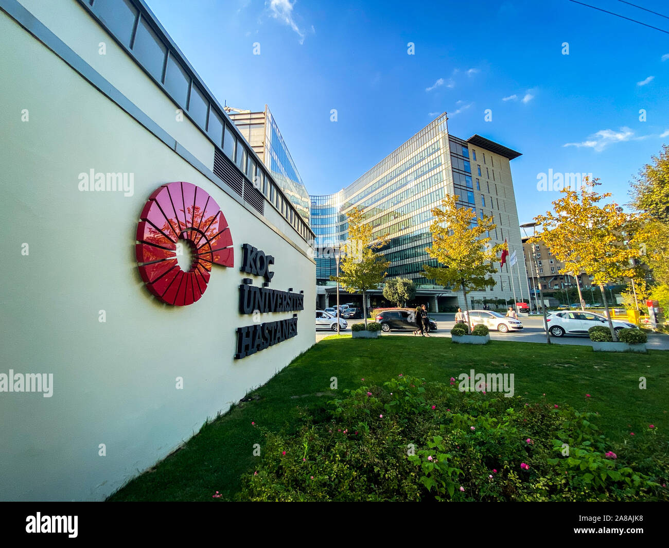 October 24, 2019. Turkey. Istanbul. University Hospital Koch. Facade ...