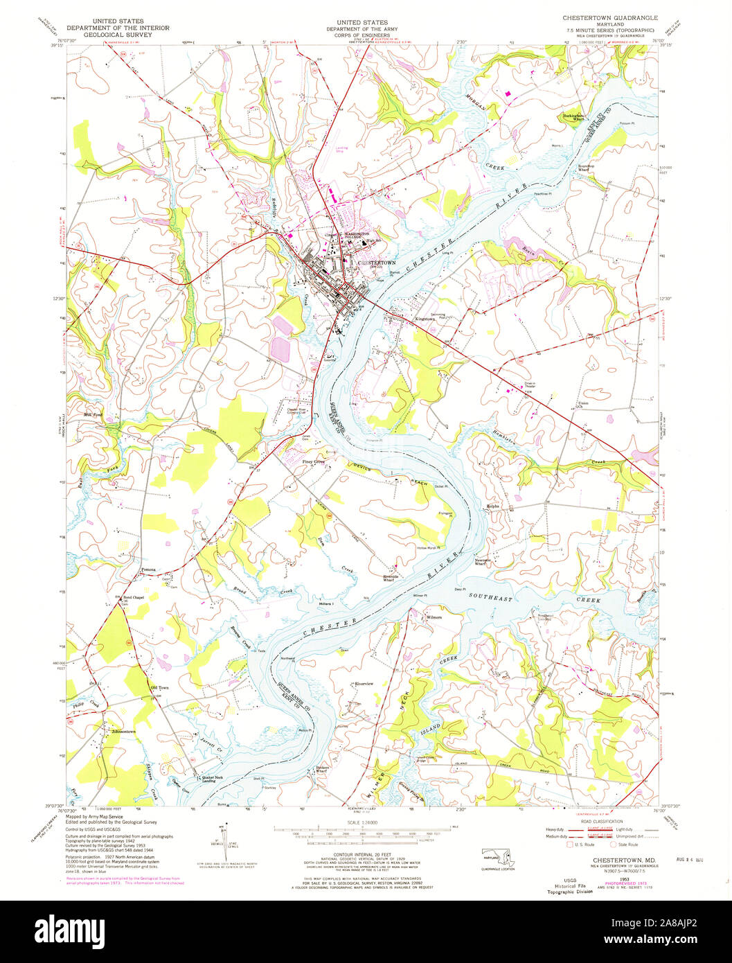 Map of chestertown hi-res stock photography and images - Alamy