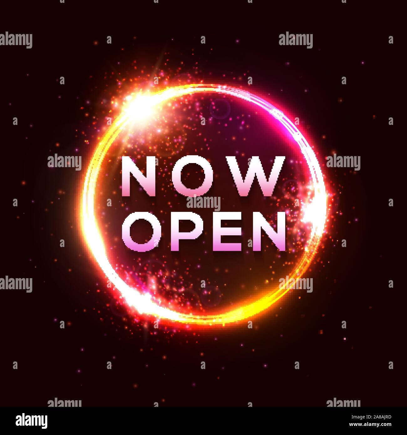 Open circle Stock Vector Images - Alamy
