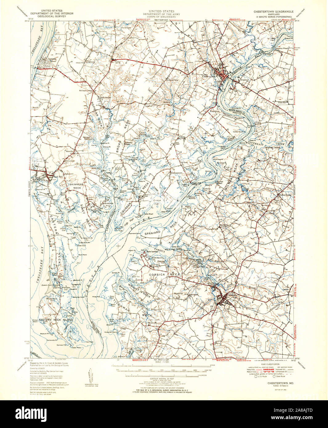 Map of chestertown hi-res stock photography and images - Alamy