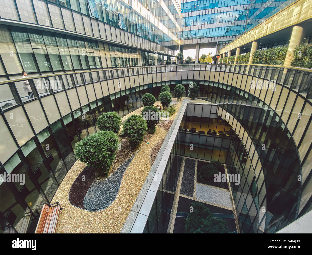 October 24, 2019. Turkey. Istanbul. University Hospital Koch. Facade ...