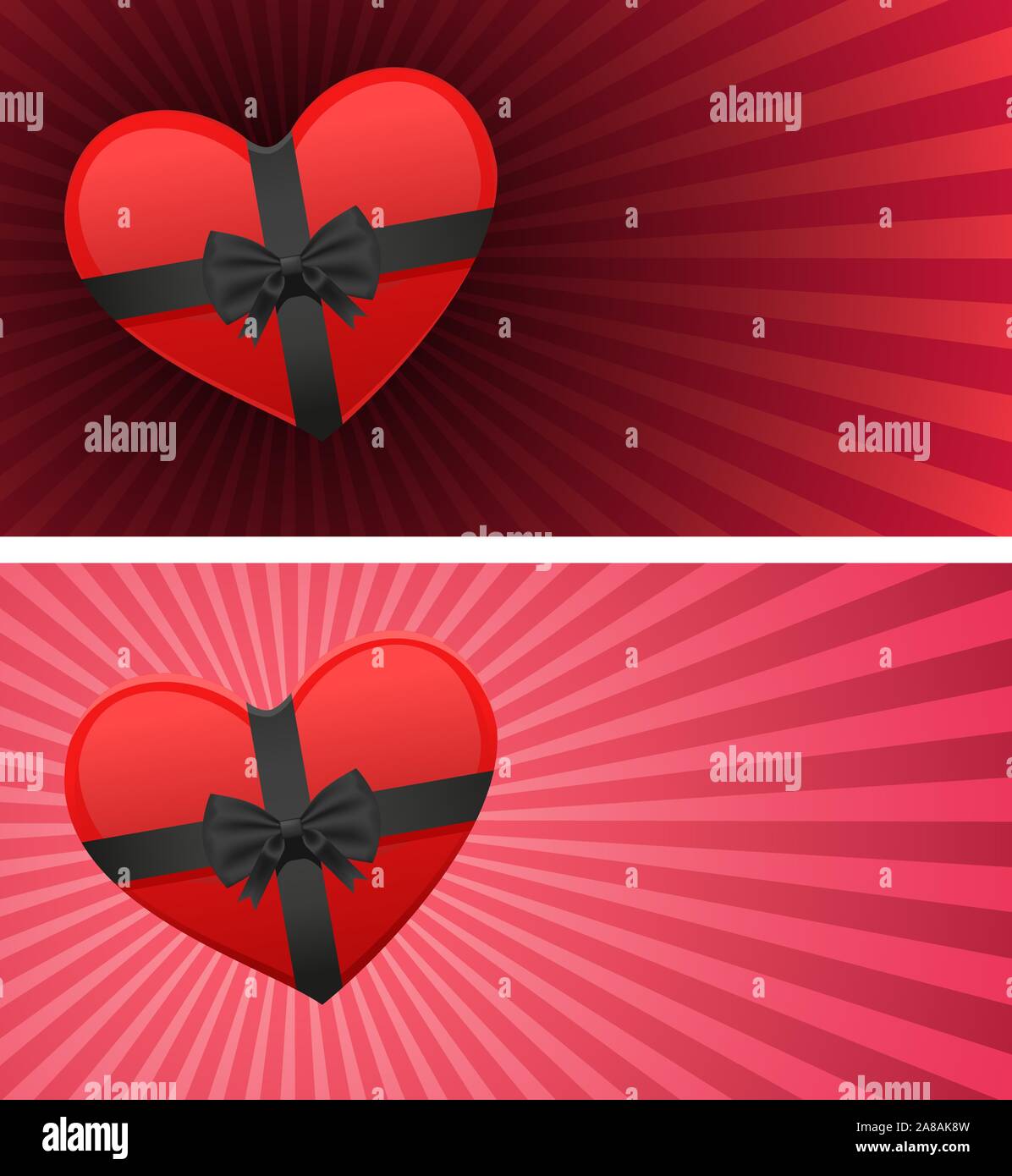 Gift box envelope rose Stock Vector Images - Alamy