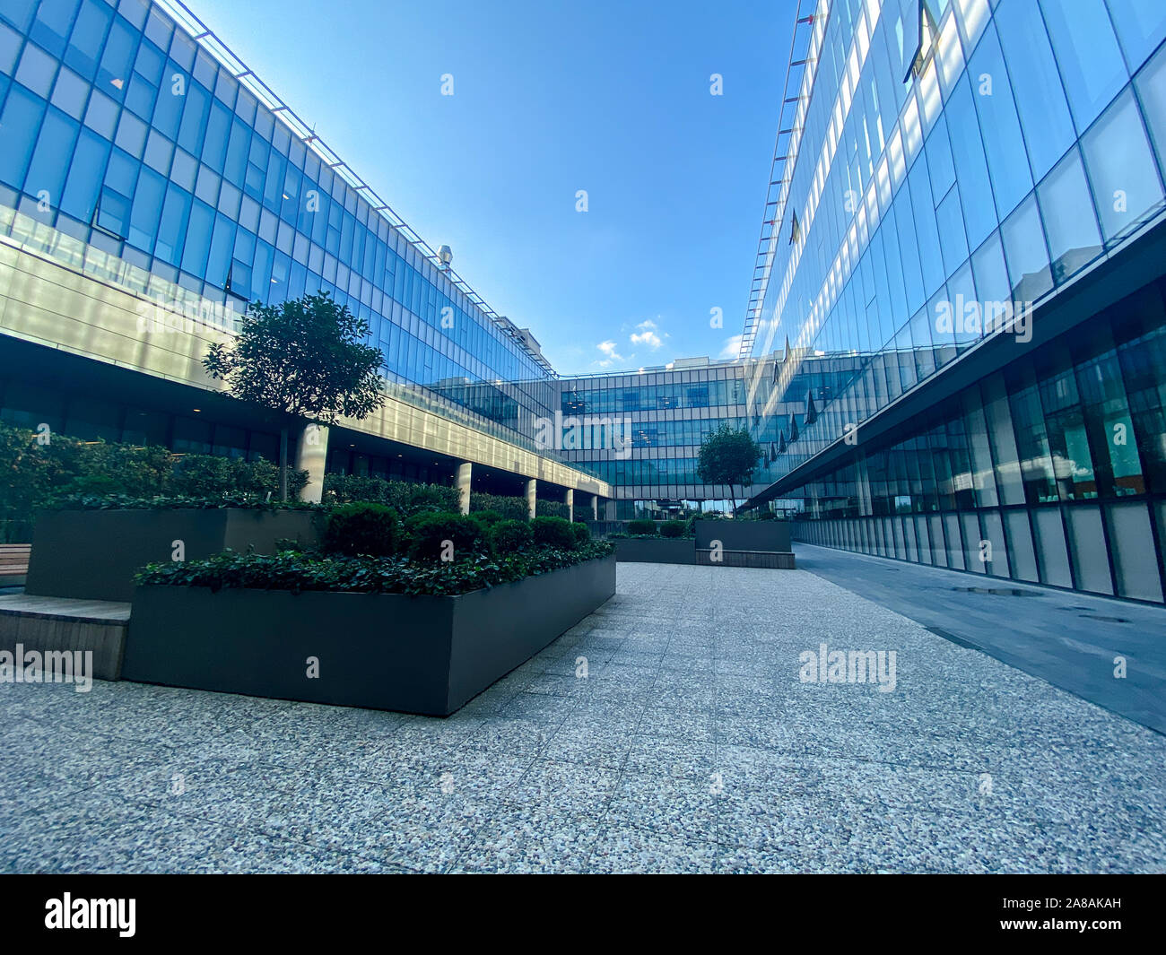 October 24, 2019. Turkey. Istanbul. University Hospital Koch. Facade ...