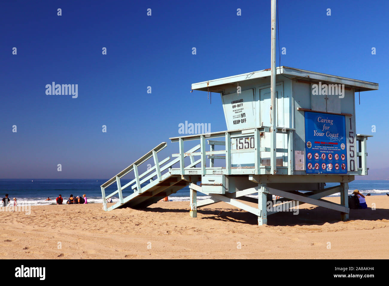 Santa Monica, California – Santa Monica Beach Lifeguard Tower Stock ...