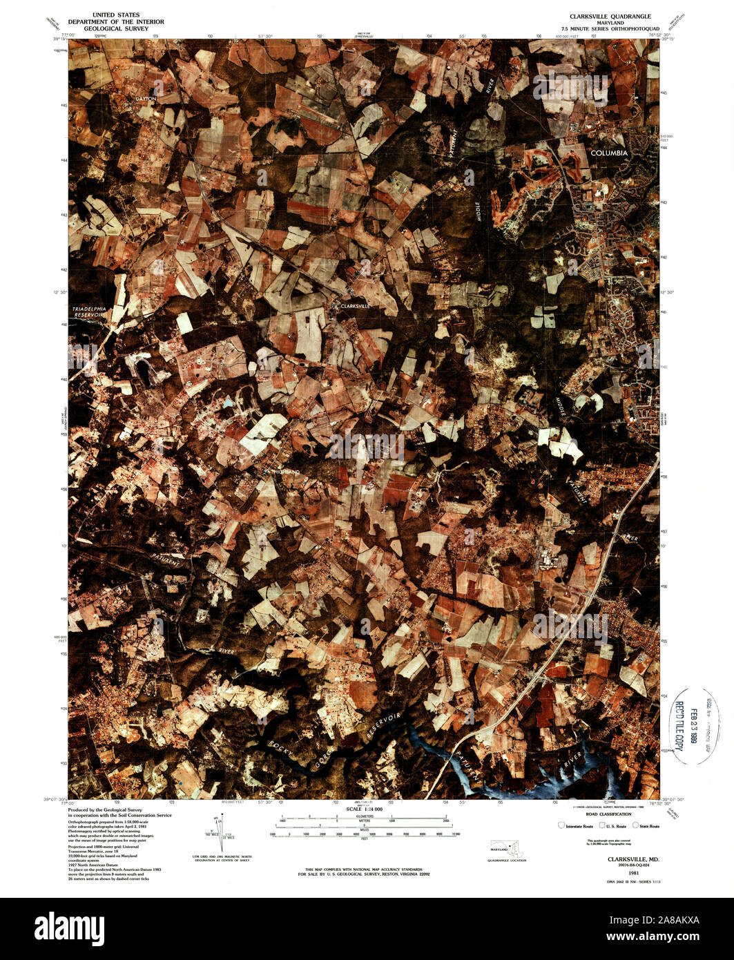 Map of clarksville hi-res stock photography and images - Alamy