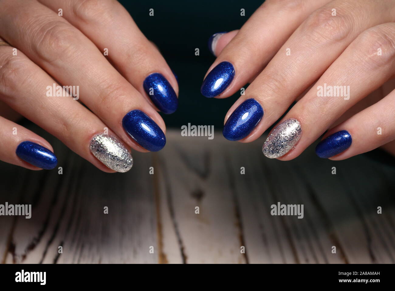 Closeup photo of a beautiful female hands with elegant manicure Stock ...