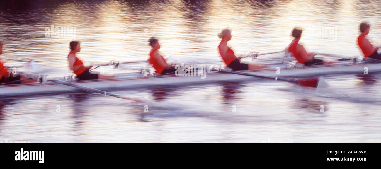 Women Rowing Boat Stock Photo - Alamy