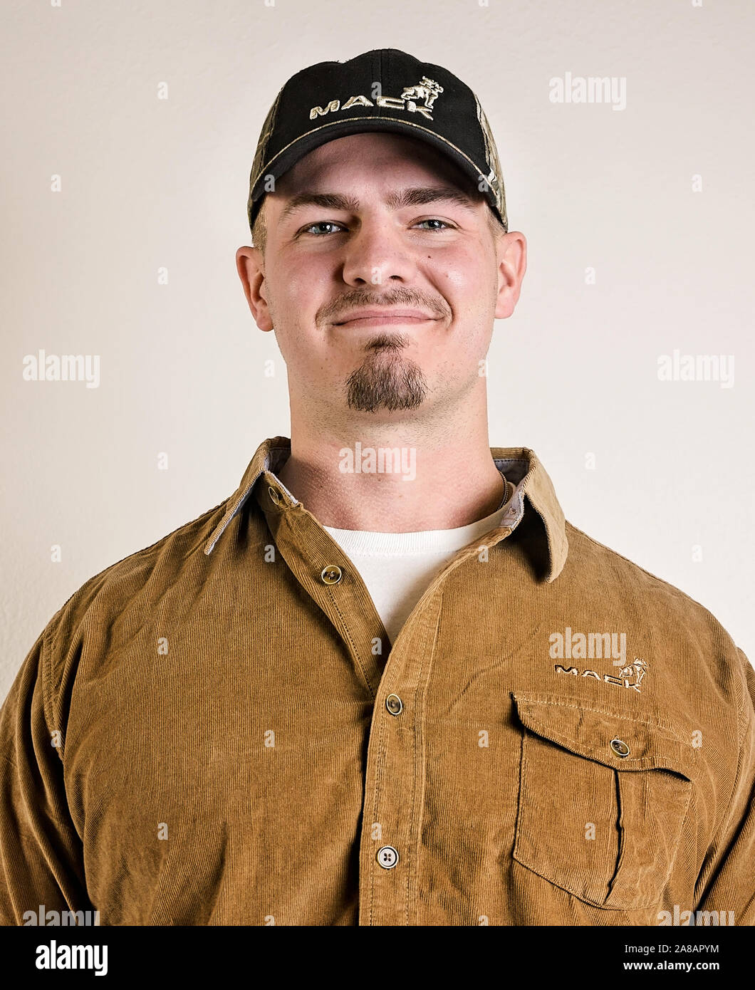 A Mack Trucks service manager poses for a photograph at Bruckner Truck ...