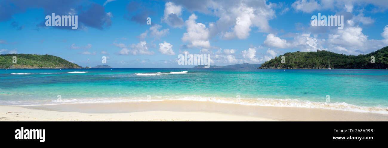View of Hawksnest Bay, Virgin Islands National Park, St. John,US Virgin ...