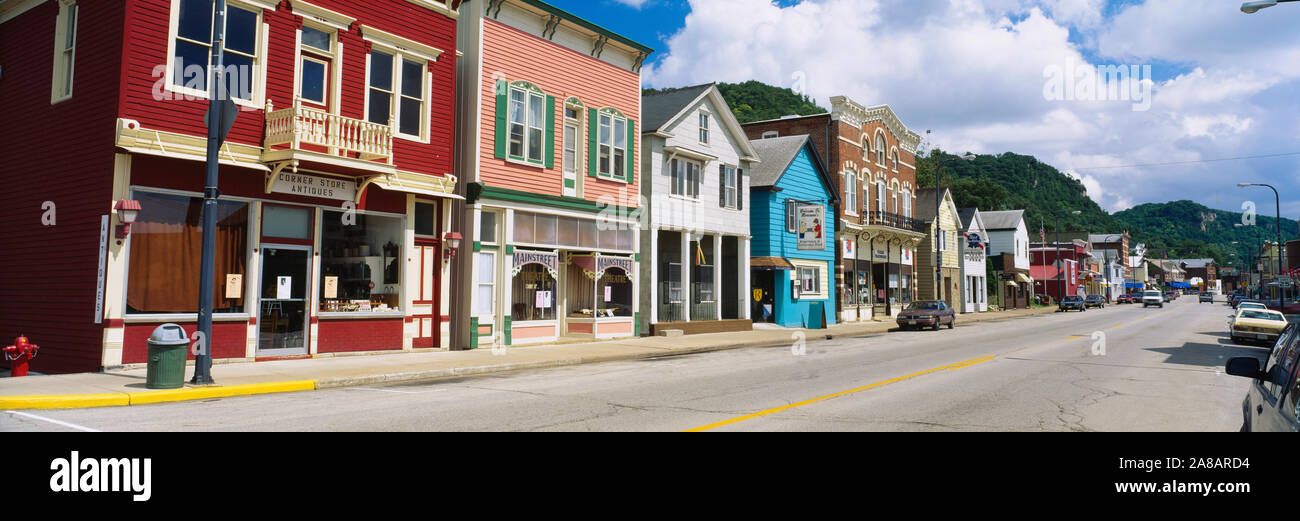 Buildings On Route 35, Great River Road Along Mississippi River, Alma ...