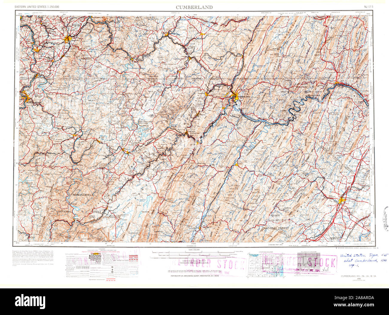 Cumberland map Cut Out Stock Images & Pictures - Alamy