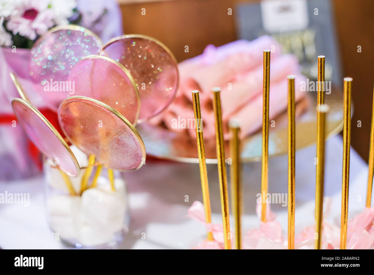 Homemade candy on a stick. Candy Bara s decor for girls s birthday ...