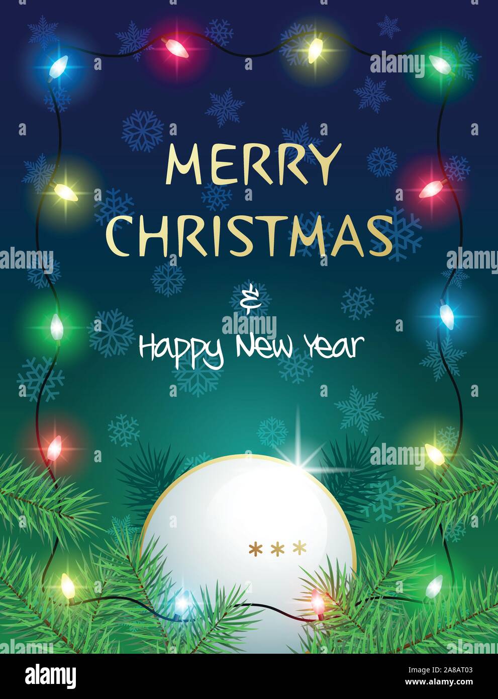 Merry Christmas and Happy New Year. Sports greeting card with Ping Pong ...