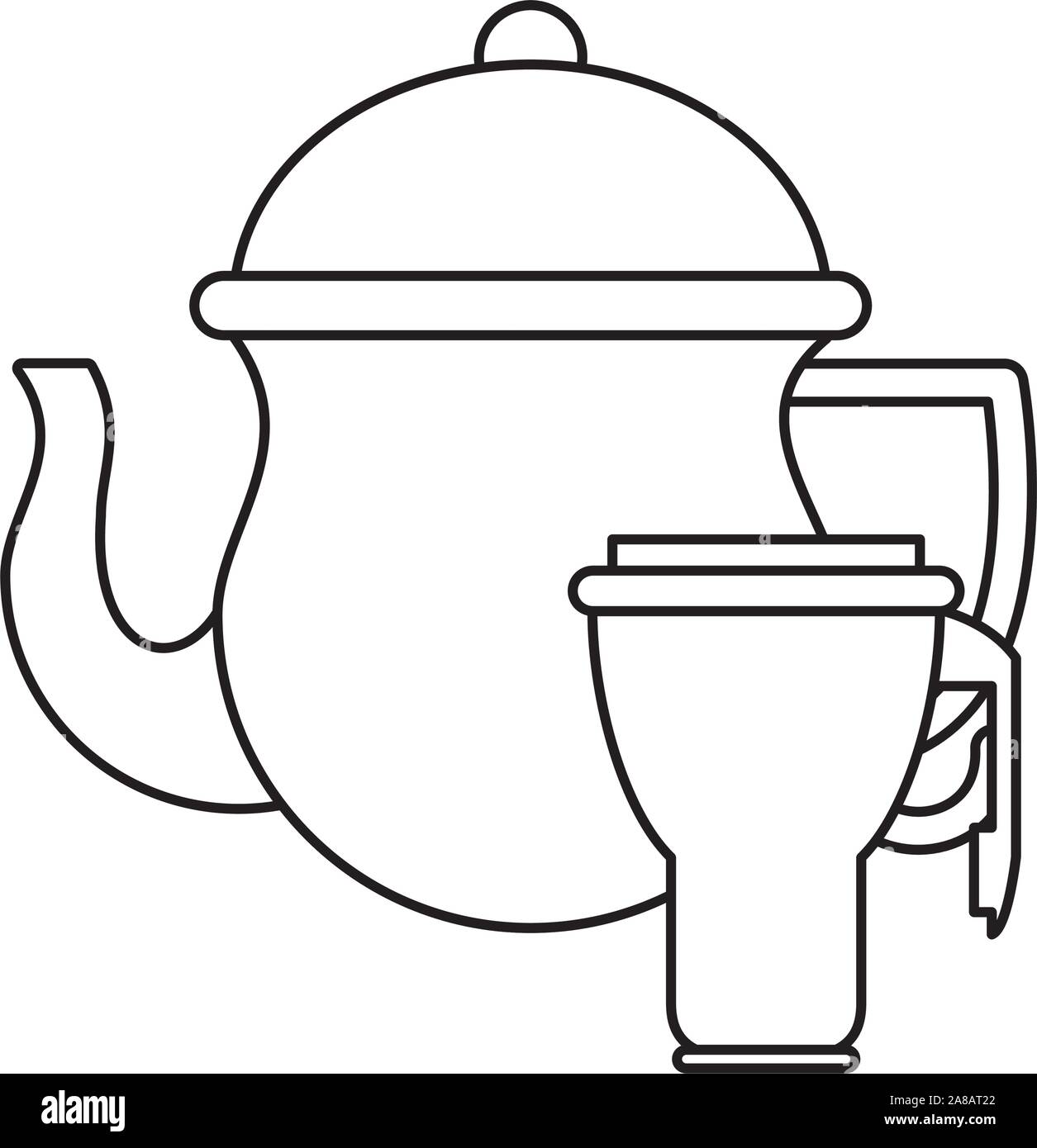 Kitchen green kettle Black and White Stock Photos & Images - Alamy