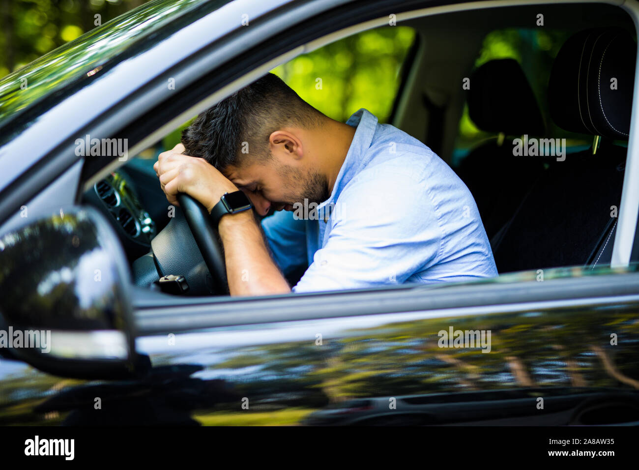 Tired driver parent hi-res stock photography and images - Alamy